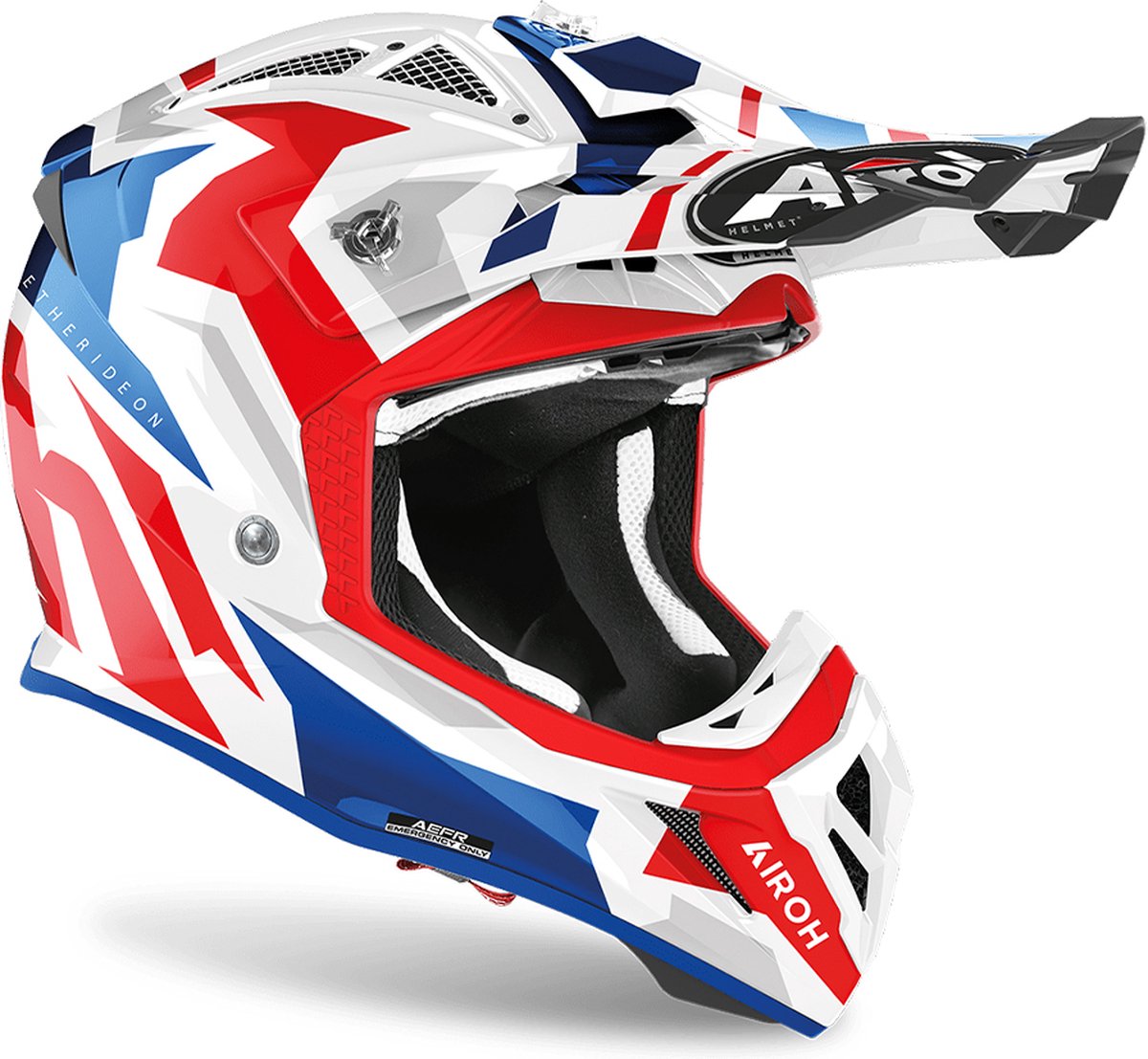Airoh Aviator Ace Swoop Red Blue Helmet M | bol.com