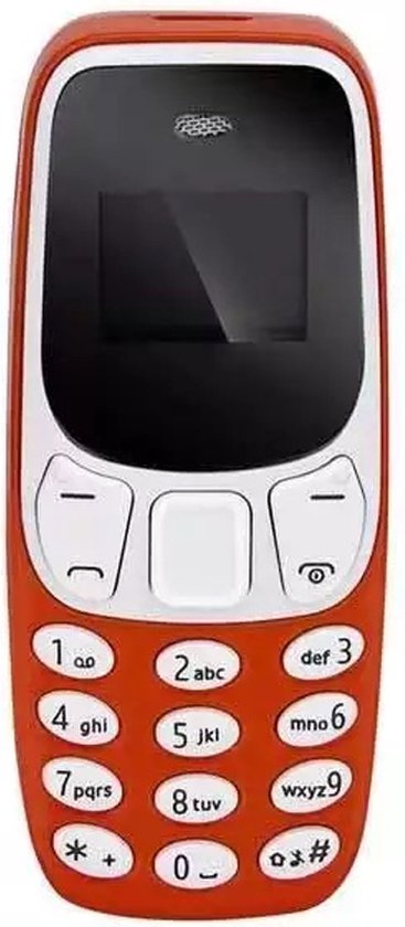 Ezra Mobile MC01 – Mini GSM telefoon – Rood/Zilver | bol