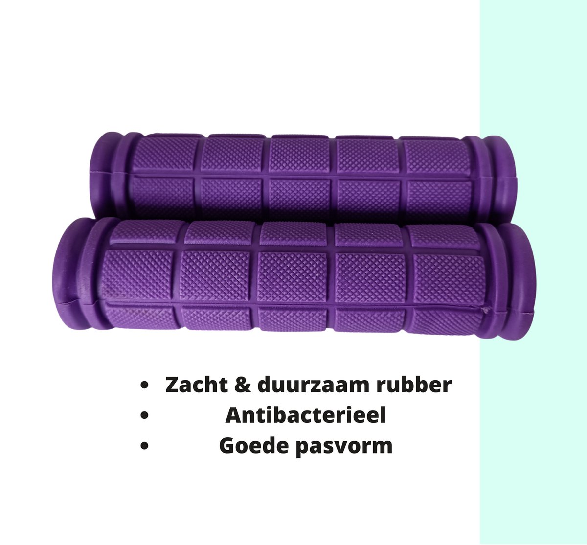 Entergoods® Fiets Handvatten - Paars - Handvatten Fiets - Rubber - Grip ...