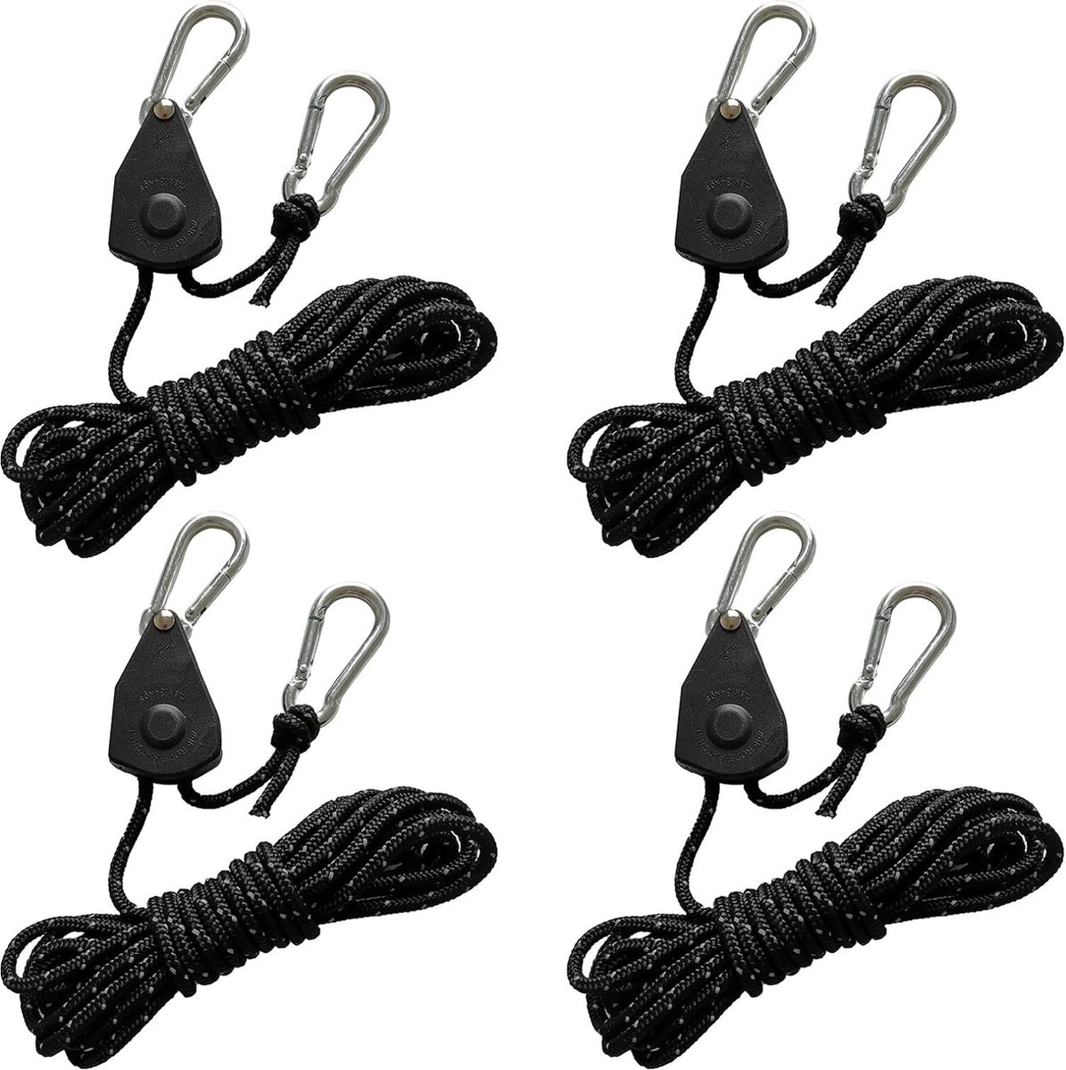 4 stuks, 4 m reflecterende scheerlijnen met kabelspanner, verstelbare ...