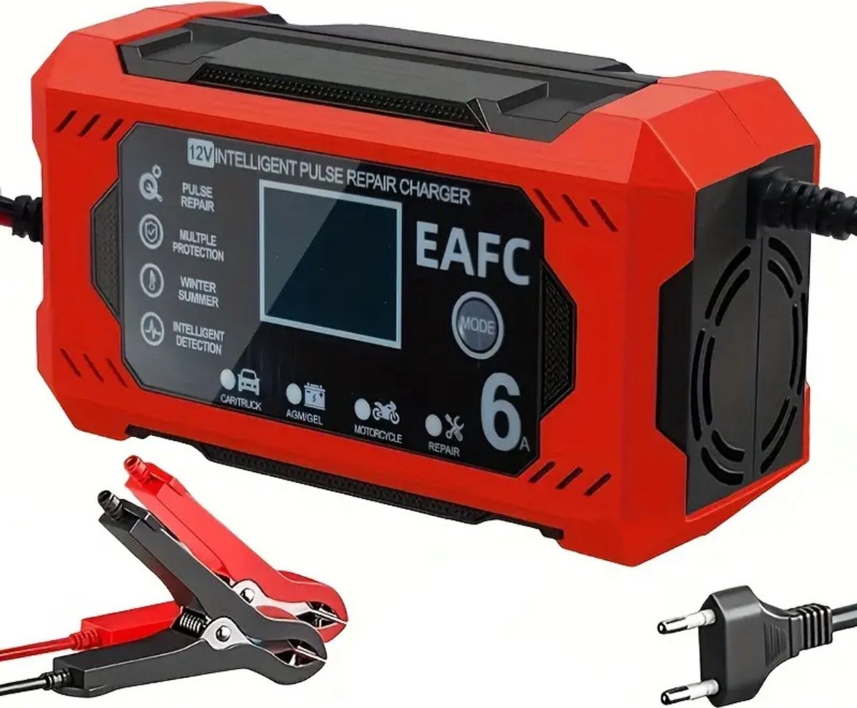 Sache Acculader - 12/24V 4/6/8A - Reparatiemodus - Druppellader - Accu ...