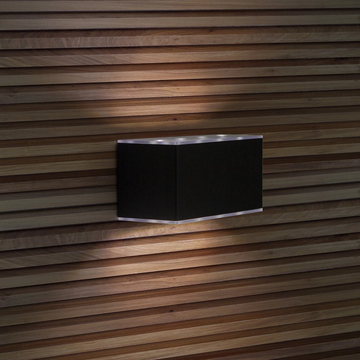 2x LED Solar Up&Down Muurlamp antraciet | bol