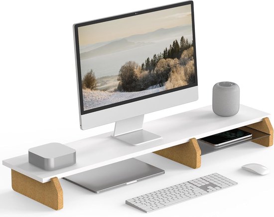 Monitorstandaard verhoger, metalen computerstandaard - Dual Monitor ...