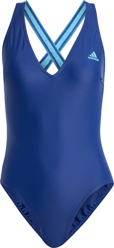 adidas Sportswear 3-Stripes Badpak - Dames - Blauw- 36 | bol
