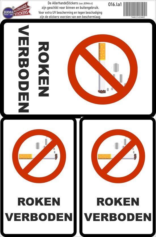 Verboden te roken stickers | bol
