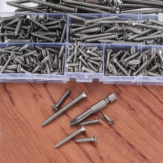 schroeven - zelftappende schroeven-assortimentset, 300 stuks | bol