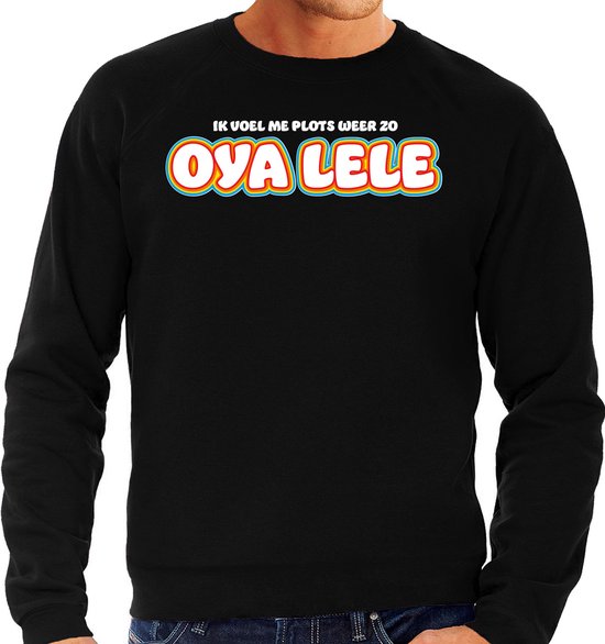 Bellatio Decorations Verkleed sweater voor heren - Oya lele - zwart ...