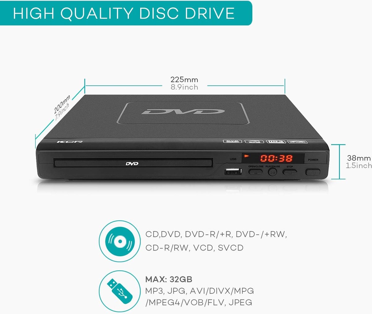 DVD Speler met HDMI - DVD Speler - DVD Speler HDMI - DVD Speler Laptop ...