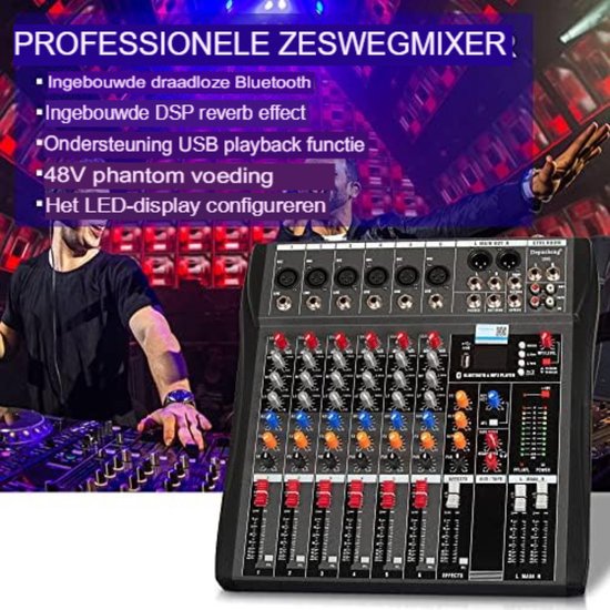 Mengpaneel dj - Mengpaneel mixer - Mengpaneel met versterker ...