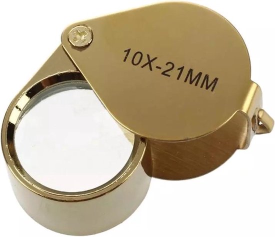 Vergrootglas Mini - 10x21mm - Goud - Loep - Kleine vergrootglas - van ...