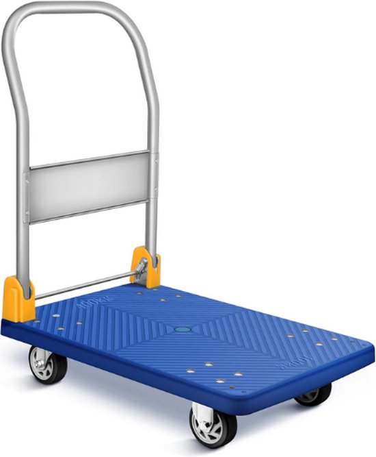 Platformwagen - Plateauwagen Inklapbaar - 400 kg Gewichtscapaciteit ...