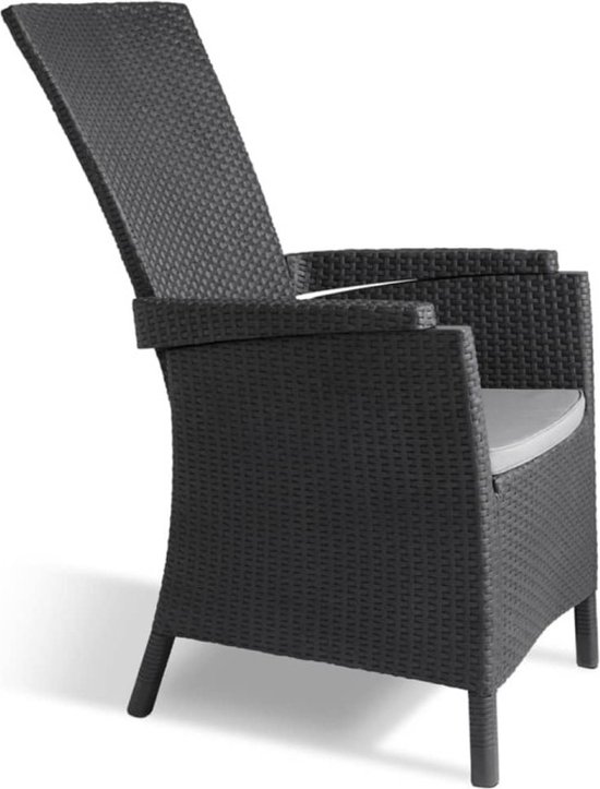 Keter - Tuinstoelen - 2 - st - verstelbaar - Vermont - grafietkleurig | bol