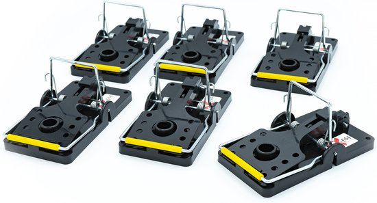 Exett SnapRat Rattenval - Set van 6 Rattenvallen - Rattenklemmen ...