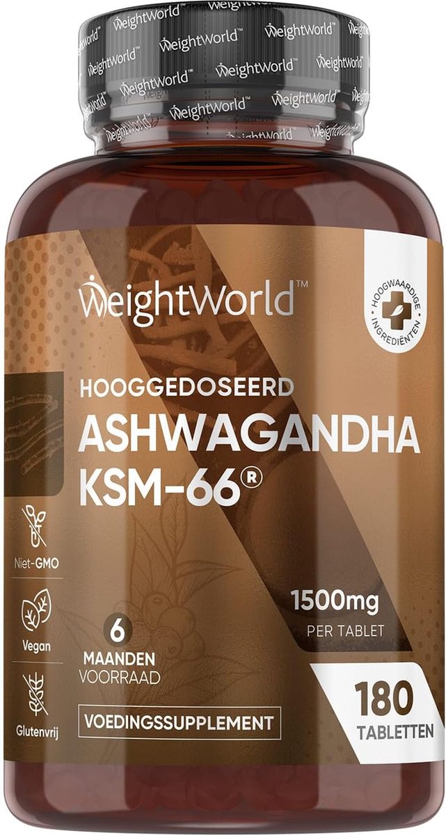 WeightWorld Ashwagandha - 1200 mg - 365 comprimés pour 1 an - Extrait ...