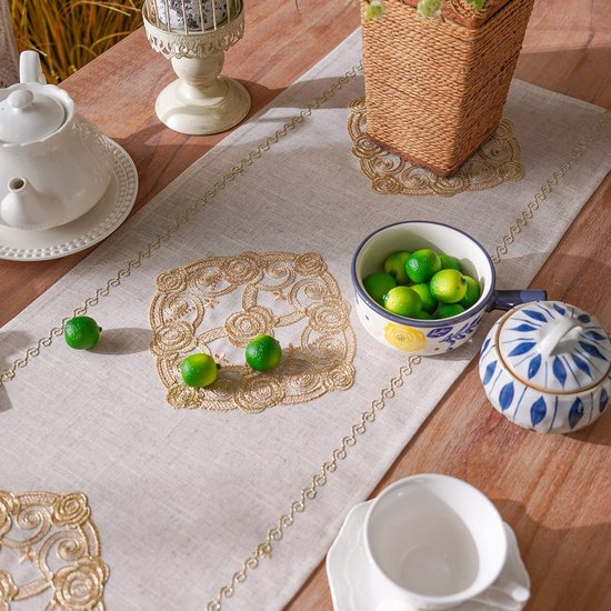 Nappe de table rectangulaire en dentelle avec roses, style pastoral ...