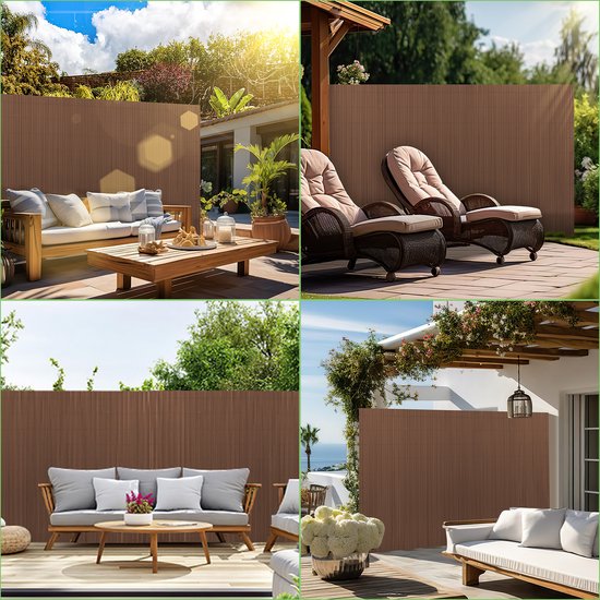 Balkonscherm PVC Tuinscherm Hekwerk voor Buiten Balkonbekleding van PVC ...