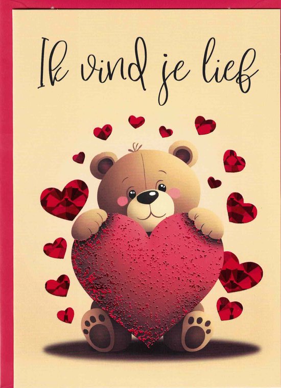 Kaart - Valentijn - ik vind je lief- SVS08-B | bol