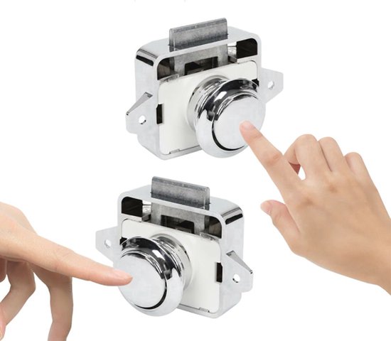 Velox 10x Meubel Knop - Drukknop - Kastdeur - Deurslot - Deur Slot ...