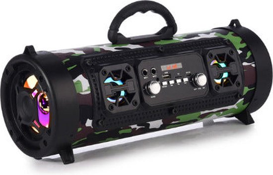 M17 Outdoor Portable Barrel Bluetooth Speaker: 15W subwoofer, wireless ...