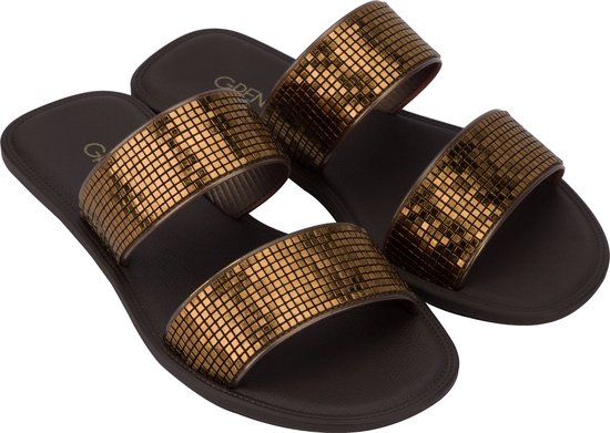 Grendha Buriti Icone Slippers Dames - Brown - Maat 40 | bol