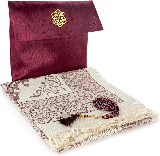 Gebedskleed - Islam - Elegant Moslim Gebedskleed en Kralen in ...