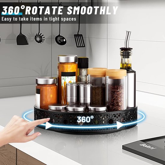Draaiplateau, organizer, kruidenrek, 360 graden, draaiplateau, koelkastorganizer,... | bol