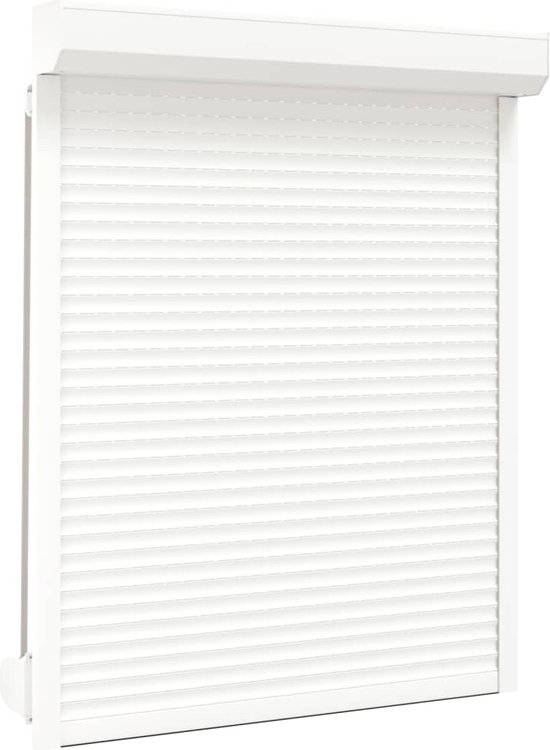 vidaXL - Rolluik - 120x150 - cm - aluminium - wit | bol