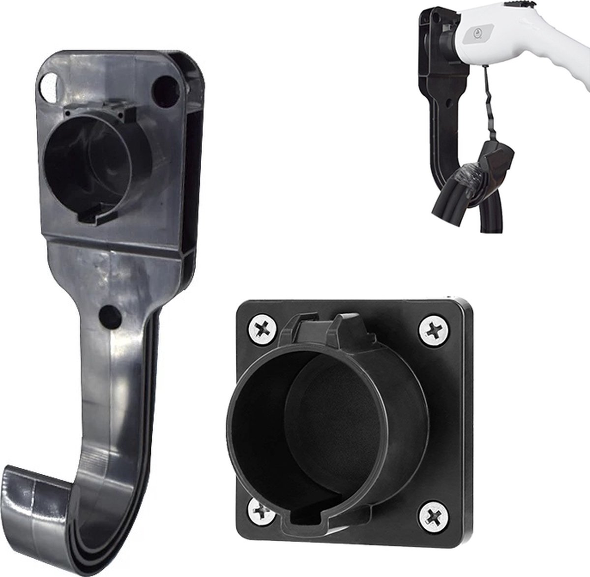 VCTparts Stekkerhouder met haak voor Laadkabel Type 1 | bol