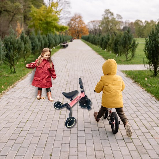SFT Products 3-in-1 Driewieler - Kinderfietsje/Driewieler/Step - Roze ...