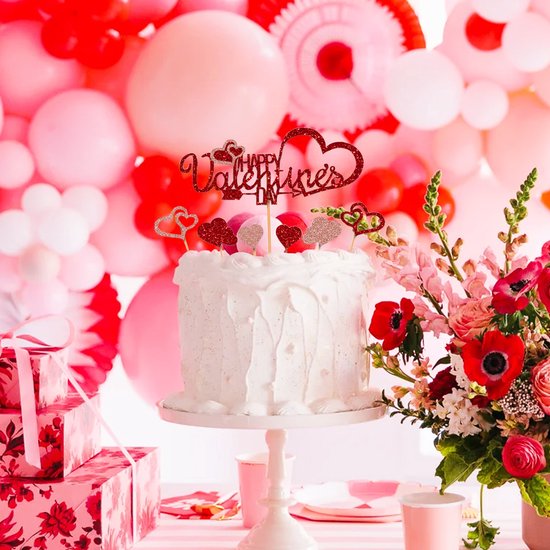 Taartdecoratie Valentijn Versiering Taartversiering Caketopper ...