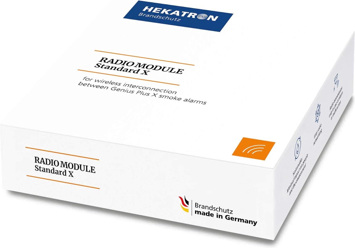 Hekatron Radiomodule Basis X voor Hekatron Genius Plus X rookmelders | bol
