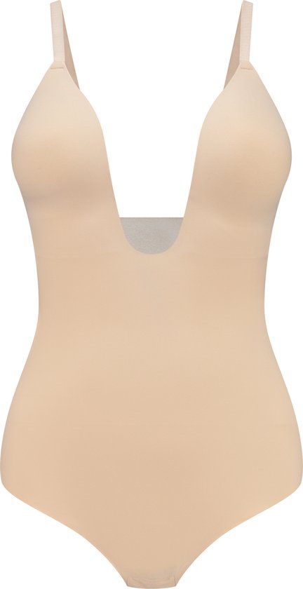 Bye Bra Sculpting Bodysuit Diepe V String | Beige Xxl | bol