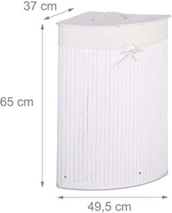 Wasmand Riet - Wasmand Riet Met Deksel - Wasmand Bamboe - Wit | bol