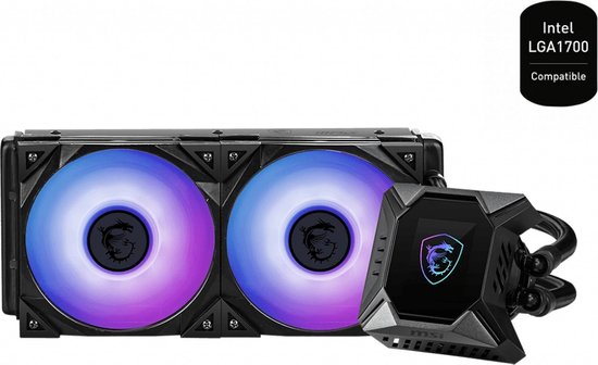 MSI MPG CORELIQUID K240 V2 Waterkoeler - Zwart - 240mm - RGB | bol