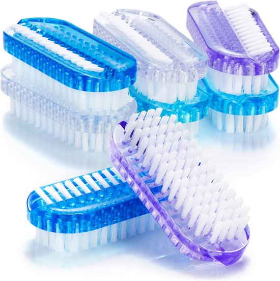 Handwasborstel in levendige kleuren - nagelborstel voor hand- en nagelreiniging | bol