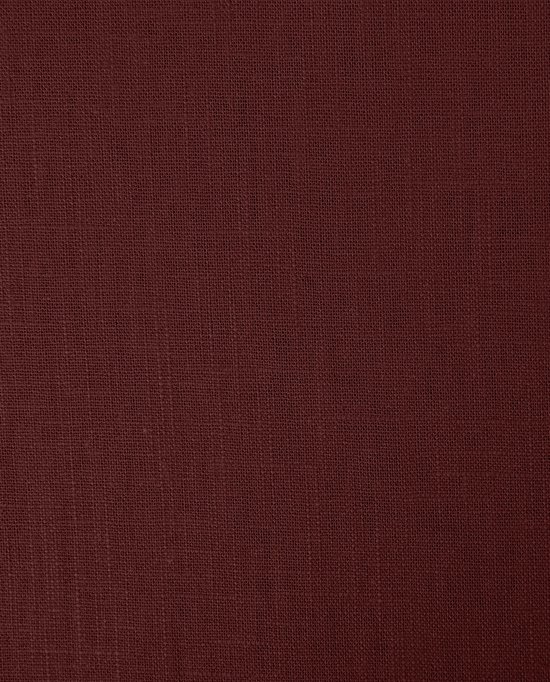 Gewassen Linnen Stof Effen - Donker Bordeaux Rood 819 - 1 Meter | bol