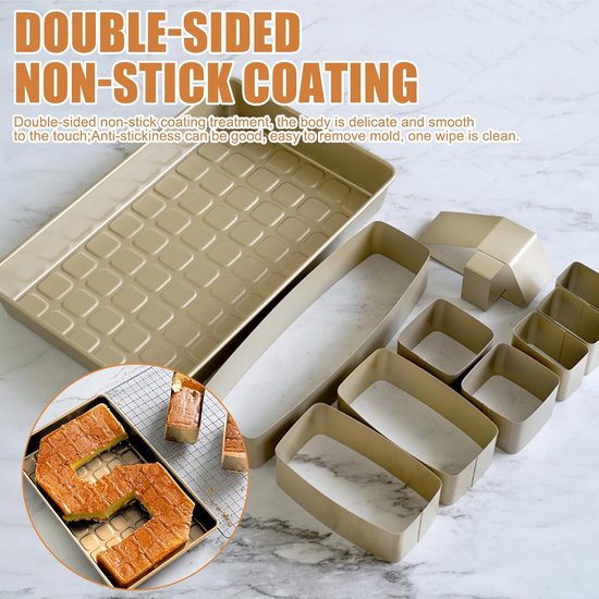 Cijfers en letters bakvormen verstelbaar, cijfers letters cakevorm ...