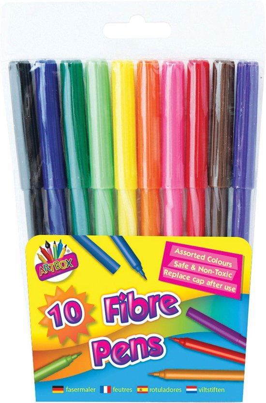 ArtBox - Stiften Set - 10 Stuks - Diverse Kleuren - 3+ Jaar | bol