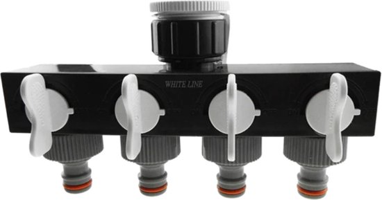 Waterverdeler - 4 uitgangen - Gardena aansluiting 4-weg | bol