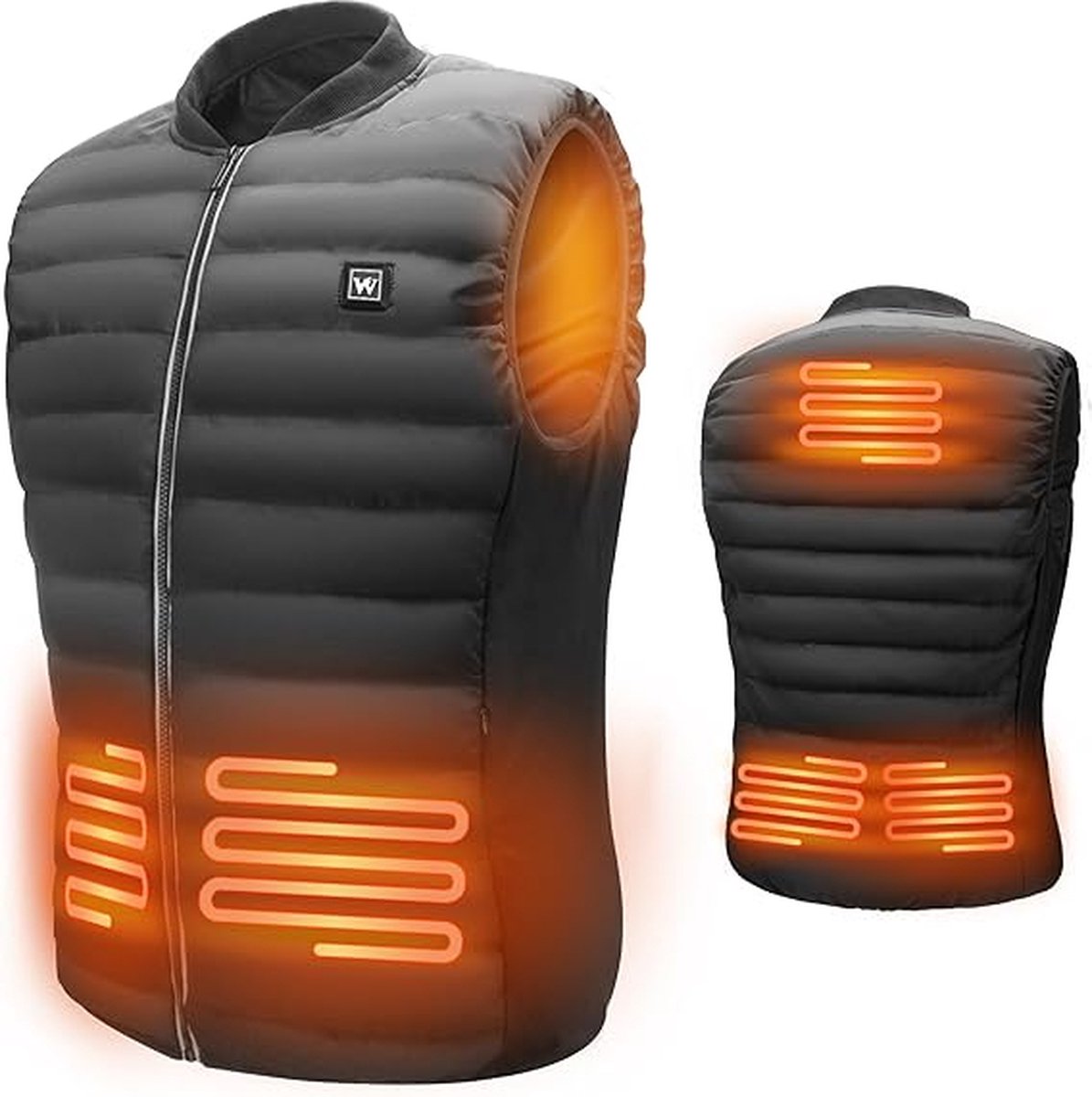 USB verwarmd vest - Maat M - Heren en dames - 4-8 uur warmte - Zwart ...