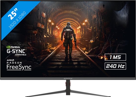 RAIDER - Full HD 240Hz Gaming Monitor - FreeSync/G-Sync - 25 Inch | bol