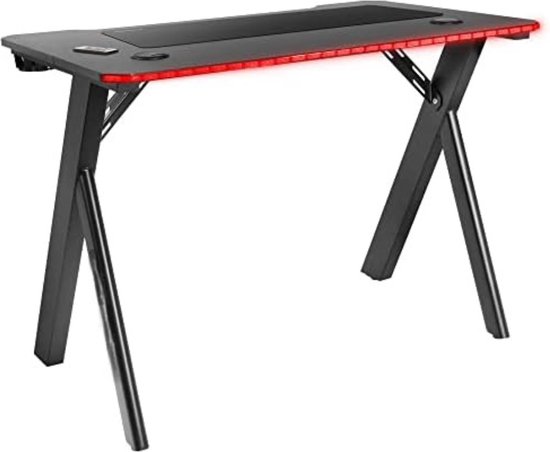 Game Bureau met Led - Gaming Bureau - Gaming Desk - 60 x 100 x 74 cm ...