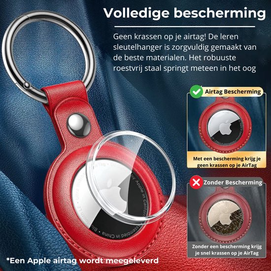 Aurify - Apple AirTag - airtag - airtag-sleutelhanger - air tag - airtag houder -... | bol