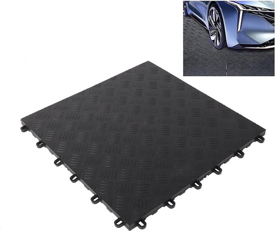 1 stuk 40 x 40 cm PVC garagevloer, garagevloer tegels van rubber ...