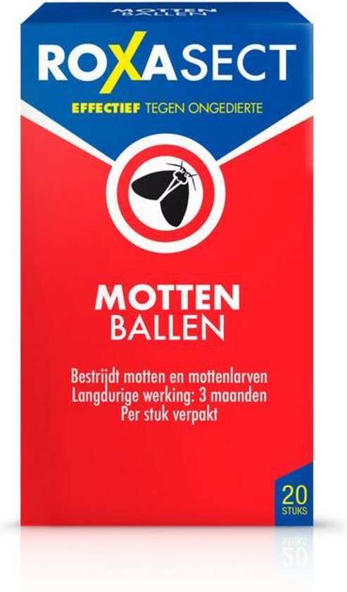 Roxasect Mottenballen - 3 x 20 stuks - Voordeelverpakking | bol.com