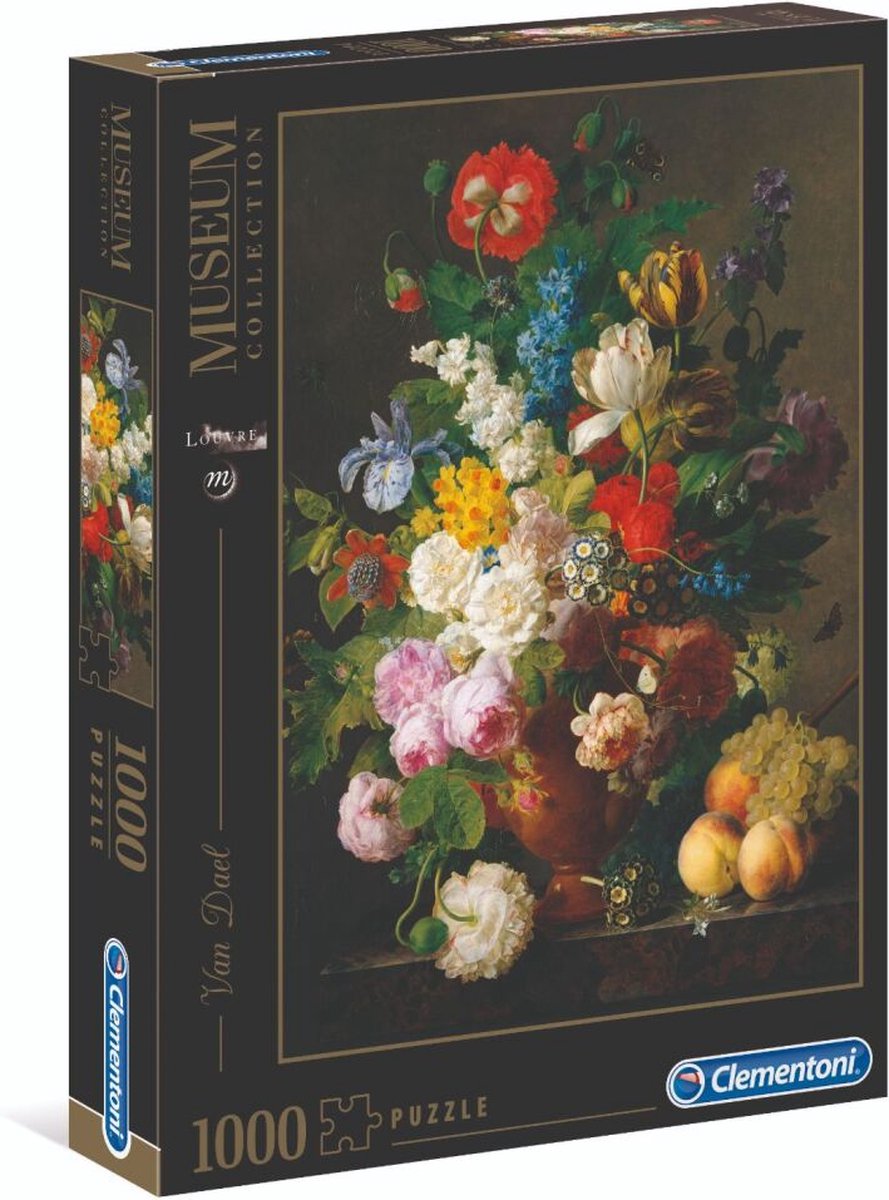 Clementoni Museum Collection Puzzle Van Dael Vase à Fleurs 1000 Pièces ...