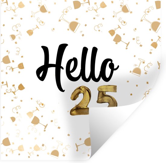 Muurstickers - Sticker Folie - Jubileum - 25 jaar - Verjaardag - 50x50 ...
