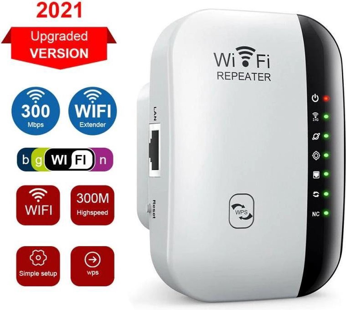 WiFi Versterker Draadloos | WiFi Repeater | WiFi Booster | Krachtig ...