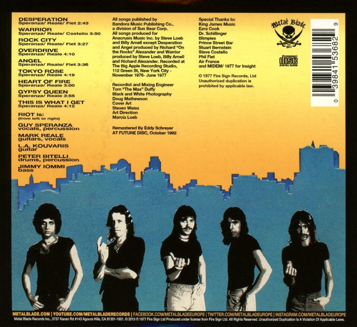 Riot - Rock City (CD), Riot | CD (album) | Muziek | bol.com