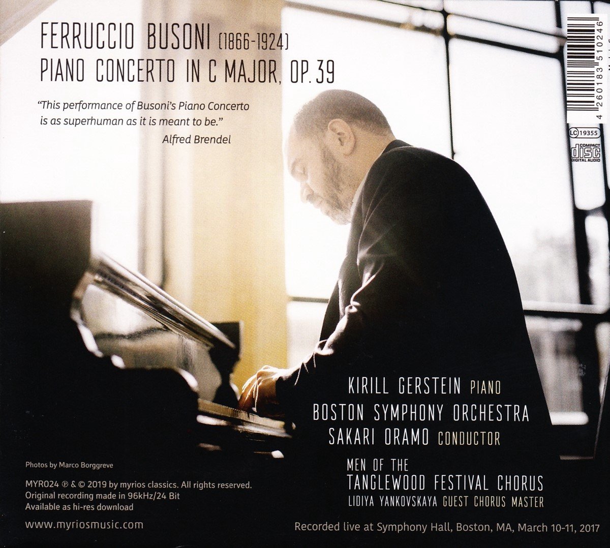 Kirill Gerstein, Boston Symphony Orchestra, Sakari Oramo - Busoni ...